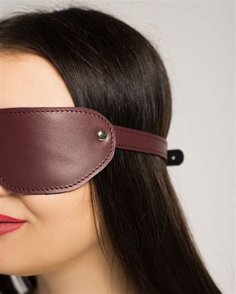 Black Leather Bdsm Mask Bdsm Mask Leather Eye Mask Etsy