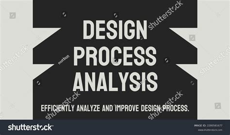 Design Process Analysis Evaluating Improving Design Stock Vector Royalty Free 2280581677