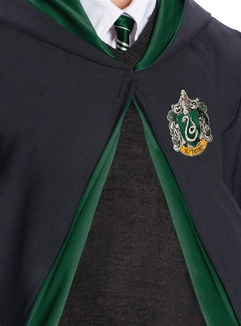 Mens Deluxe Slytherin Robe Harry Potter Costume