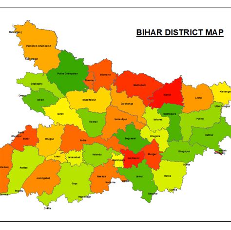 Bihar District Map Bihar Administrative Map Kaggle
