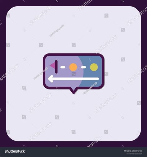 Timeline Indicator Icon Representing Progress Navigation Stock Vector