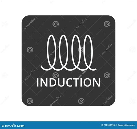 Induction Cooking Panel With Oven Electric Stove Cartoon Vector