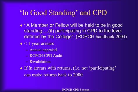 Revalidation Cpd And The Rcpch Scheme Dr Alistair