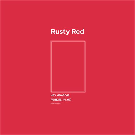 About Rusty Red Color Meaning Codes Similar Colors And Paints Colorxs Com