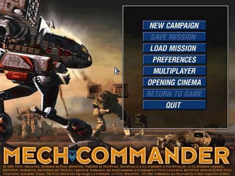 Mech Commander 1998 Mobygames