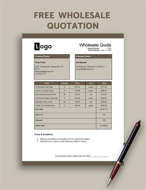 Free Price Quotation Templates To Edit Online And Print