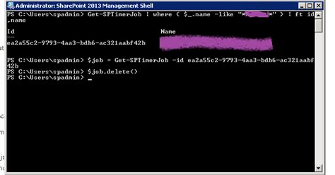 Sharepoint Buzz Delete Custom Timer Job In Sharepoint Using Powershell