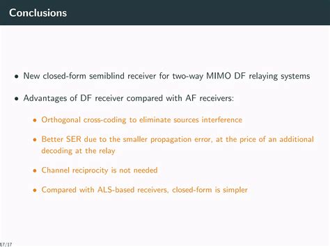 two way mimo decode and forward relaying systems with tensor space time coding ppt