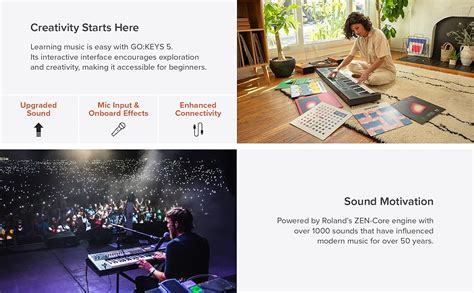 Roland Go Keys 5 Music Creation Keyboard 61 Note Keyboard Zen Core Engine With Over 1000