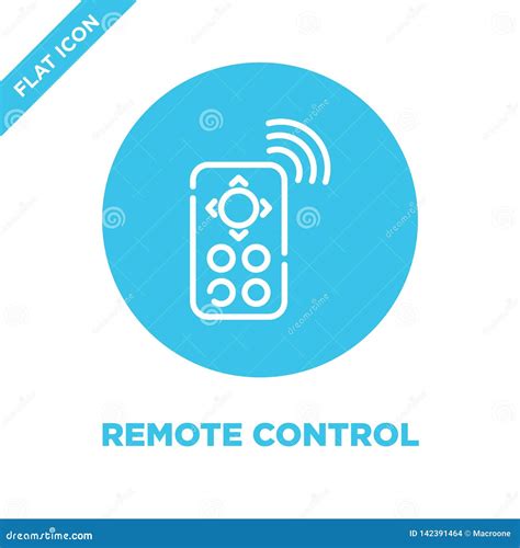 Remote Control Icon Vector From Smart Home Collection Thin Line Remote Control Outline Icon
