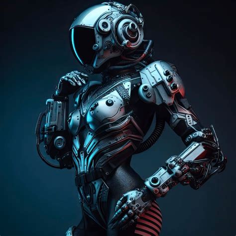 Futuristic Scifi Robot Machine Cyberpunk Technology Theme Detailed