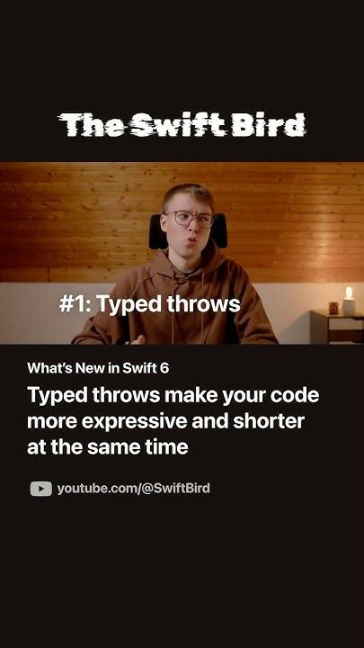 typed throws in swift 6 make your code shorter and more expressive swiftbird shorts youtube