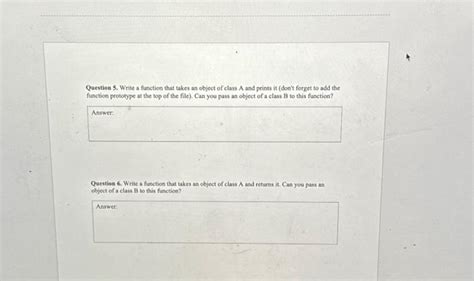 Solved Csc240c Classes And Inheritance Type In The
