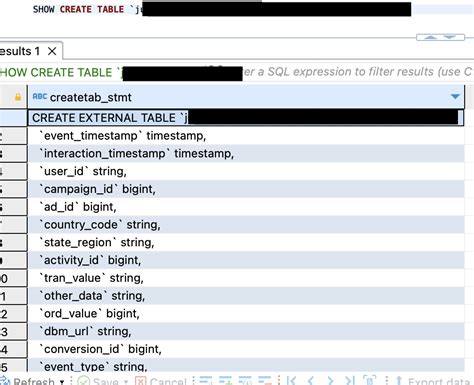 Athena V Generate SQL DDL Errors Whilst SHOW CREATE TABLE Succeeds Issue