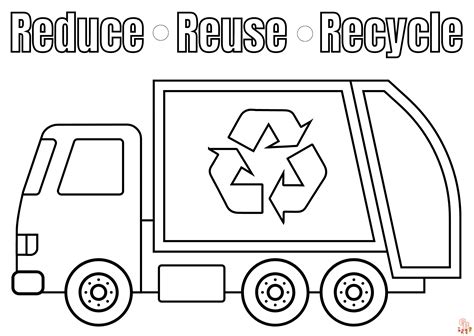 Kostenlose Recycling Ausmalbilder zum Ausdrucken für Kinder und Erwachsene