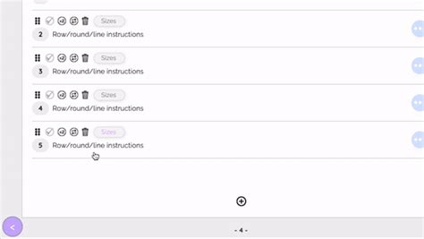 Ribblr Help Center How Can I Delete A Line In My Pattern