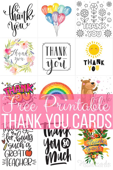Foldable Printable Thank You Card Template Printable Templates