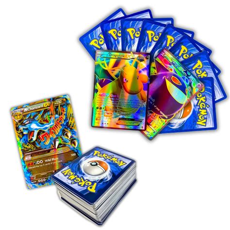 Kit De 6 Cartas Pokemon 5 Ex 1 Mega Charizard Ex Cartinhas Pokémon Lote Cartas Pokemon