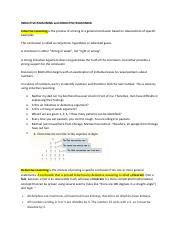 Inductive Reasoning And Deductive Reasoning Pdf INDUCTIVE REASONING And DEDUCTIVE REASONING