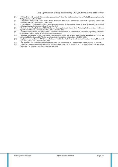 Drag Optimization Of Bluff Bodies Using Cfd For Aerodynamic Applications Pdf