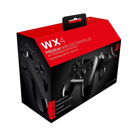 Gioteck Wx 4 Wireless Bt Controller Black Controller Nintendo Switch