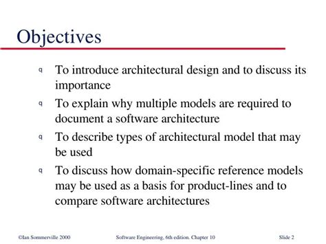 Architectural Design In Software Engineering Se10