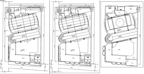 Ground Floor And First Floor Plan Of The Mosque Design In Autocad 2d Drawing Cad File Dwg File