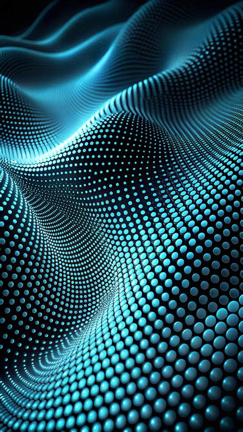 Close Up Of A Blue Dots Wavy Pattern Premium 2k Wallpaper Download