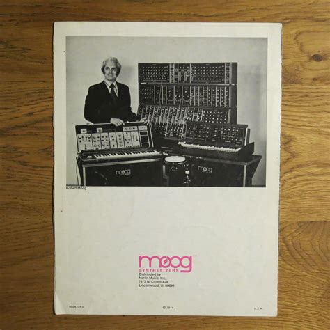 Matrixsynth Moog Modular Synthesizer System 55 Vintage Leaflet