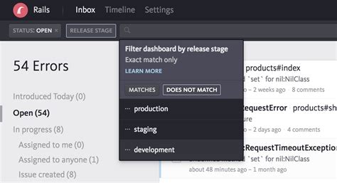 12 Features Of Christmas Search For Application Errors Using Exclude Filters Bugsnag Blog