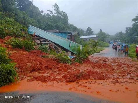 လောင်းလုံးမြို့နယ်၌ မိုးသည်းထန် မြေပြို