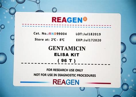 Gentamicin Elisa Test Kit Drug Residue Test Kit High Recovery Research Use