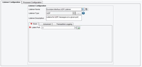 UDP Listener Or UDP Adapter Options In PilotFish Middleware
