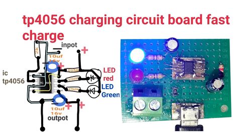 Tp4056 Charging Circuit Board Fast Charge Youtube