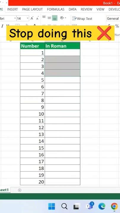 How To Use Roman Function In Excel ️💯 Working Exceltipsandtricks Exceltips Youtube