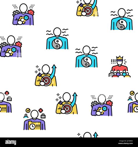 Values Human Life Vector Seamless Pattern Stock Vector Image And Art Alamy