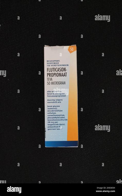 Photo Of Package Of Fluticasone Propionate A Glucocorticoid Nasal