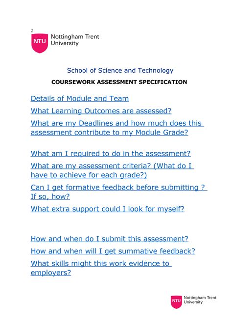 Data Analysis Coursework School Of Science And Technology