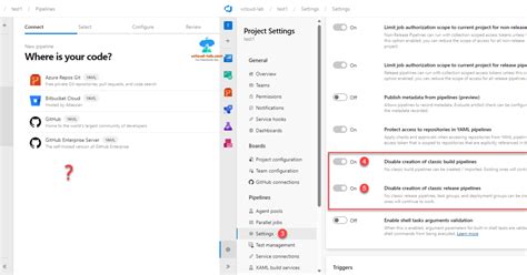 Azure Devops Enable Creation Of Classic Build Release Pipelines Grayed