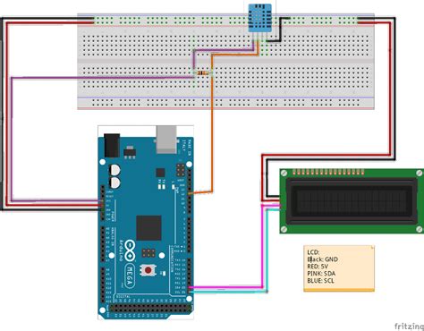Arduino Temphumidity Sensor Using Dht11 And I2c Lcd One Day Project