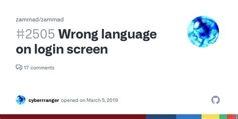 Wrong Language On Login Screen · Issue 2505 · Zammadzammad · Github