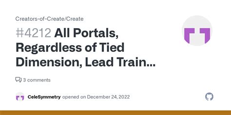 All Portals Regardless Of Tied Dimension Lead Trains To Or From The