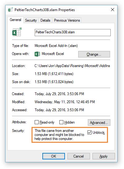 install an excel add in peltier tech