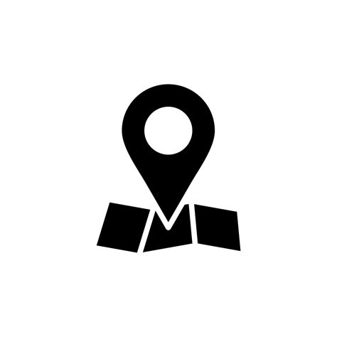Gps Map Navigation Direction Solid Icon Vector Illustration Logo Template Suitable For Many