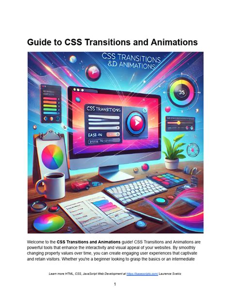guide to css transitions and animations pdf html web development