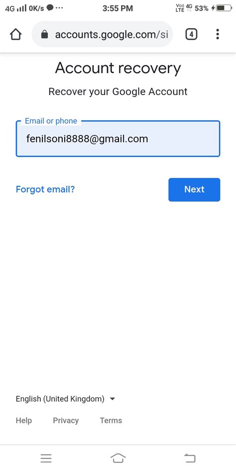 Gmail Password Not Verifying My Account They Send My 8 Digits Code On Same Gmail Which I Forgot