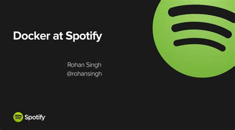 Docker At Spotify Pdf Operating Systems Computer Software And Applications