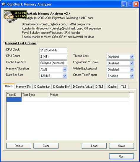 Download Rightmark Memory Analyzer Majorgeeks