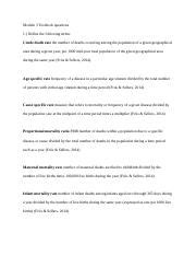 IHP 515 Module 3 Textbook Questions Copy Docx Module 3 Textbook Questions 1 Define The