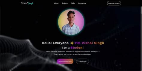 vishal singh on linkedin live link portfoliolaunch reactjs webdevelopment frontend innovation